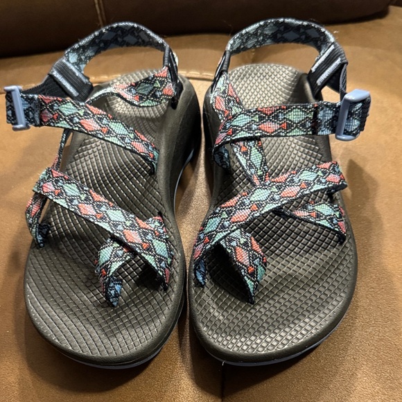 Chaco | Shoes | Chaco Black And Red Strappy Sandals | Poshmark